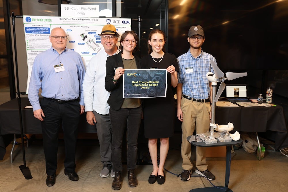 2024 Huff Engineering Design Showcase winners announced | Rice News | News and Media Relations ...